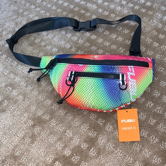 FUBU | Bags | Fubu Pride Colored Forever 2 Rainbow Neon Fanny Pack Nwt ...
